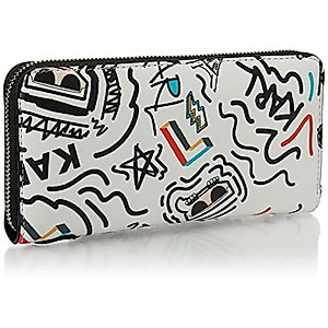 Karl Lagerfeld Paris Womens Maybelle Crossbody Tote Bag, Blk Multi, One Size US