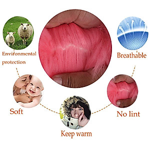 EGBANG Auto Center Console Cover, Console Cover Armrest Pads, Warm Winter Sheepskin Wool Car Armrest Seat Box Pad Cushion Protector Universal Fit (Blue)