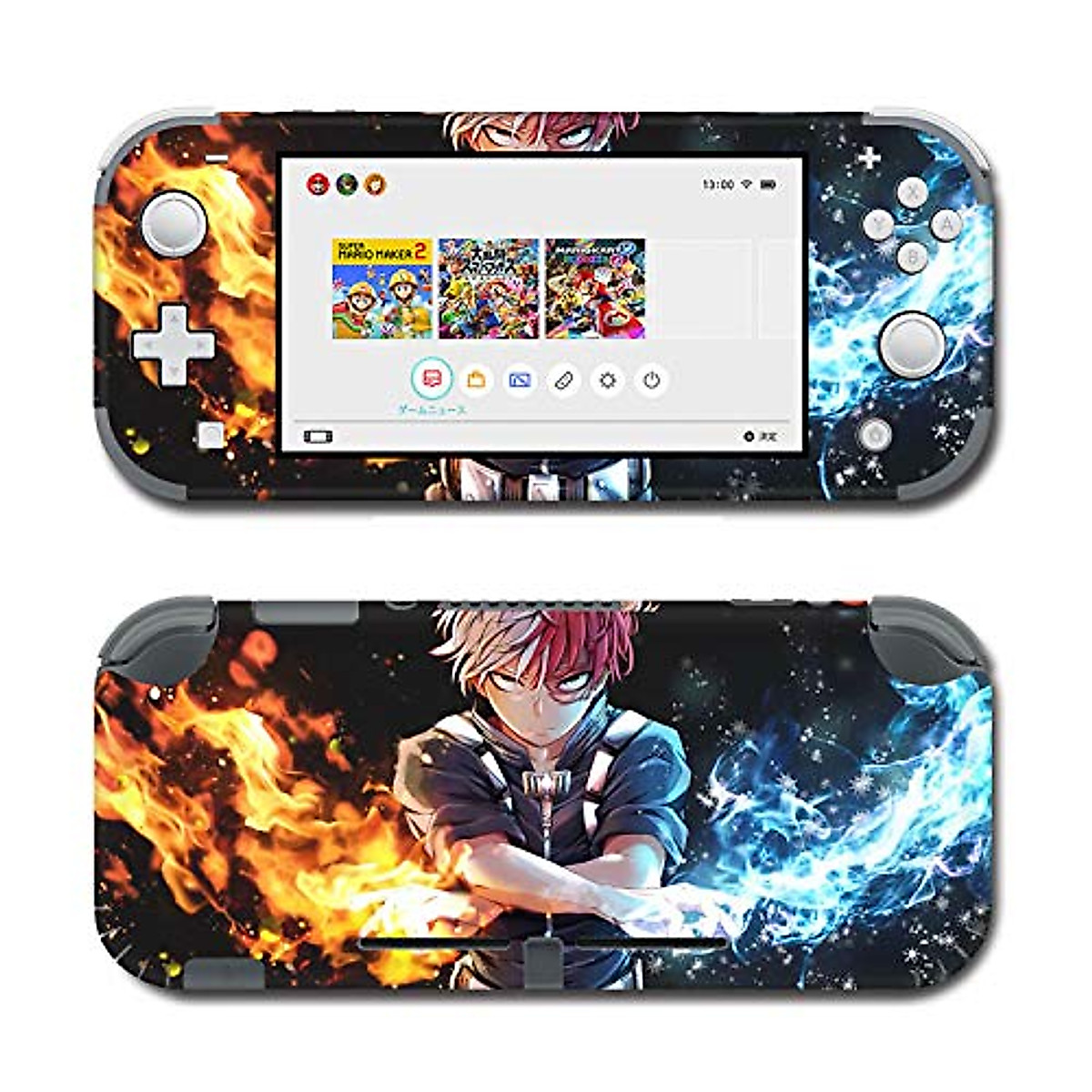Boorsed Vinyl Skin Decal Stickers for Nintendo Switch Lite, Anime Protector Wrap Cover Protective Faceplate Full Set Console Joy-Con Dock (My Hero Academia [261])