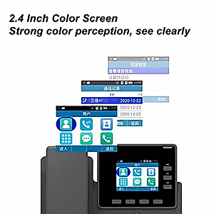 VOIP Phone, Fast Dialing 4G WiFi Voicemail SIP Telephone for Office US Plug