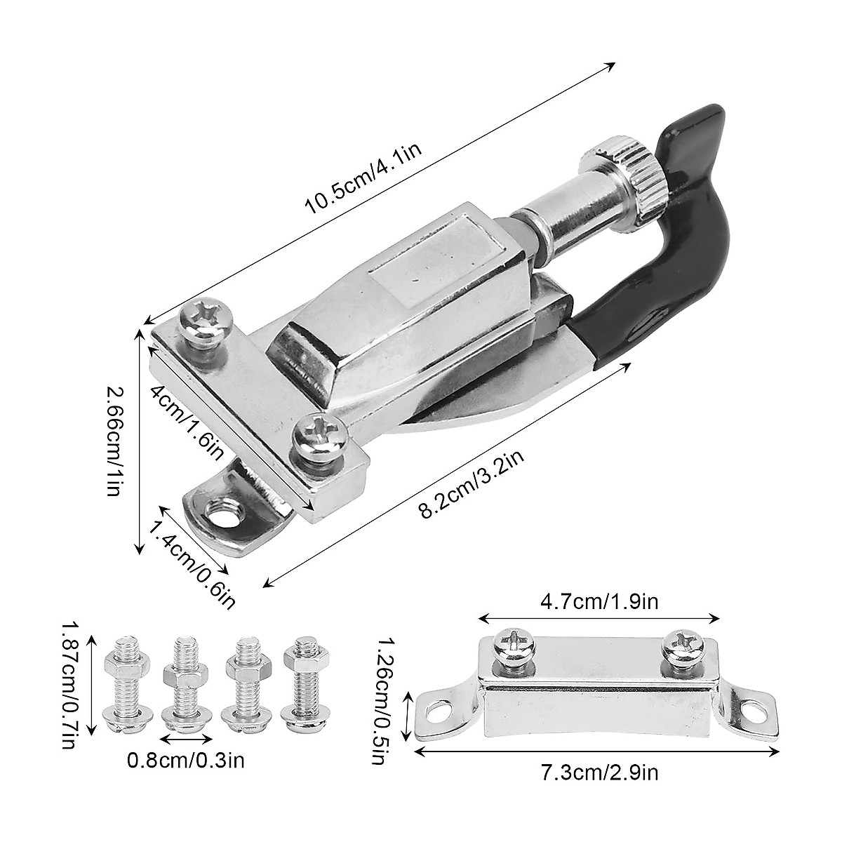Snare Drum Adjuster, Small Drum Stand Strainer Mounting Screws Connection Plate Fixing Bracket Accessories