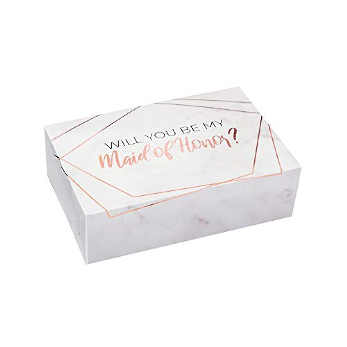 Maid of Honor Proposal Box | 1 pack | Maid of Honor Box | Maid of Honor Proposal Gift | Modern Marble Design