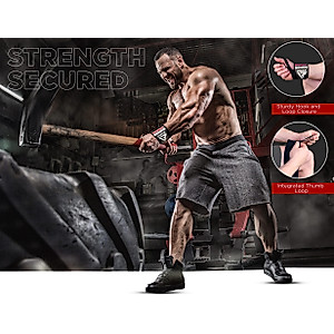 RDX Wrist Wraps for Weightlifting (Pair), IPL USPA Approved, Elasticated 18” Cotton Straps Support with Thumb Loop, Gym Wrap for Weight Lifting Powerlifting Competition Strength Training Bodybuilding