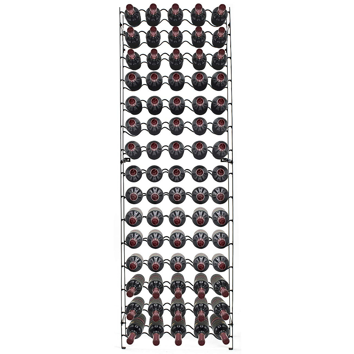 Sorbus Wine Rack Free Standing Floor Stand - Racks Hold 75 Bottles of Your Favorite Wine - Large Capacity Elegant Wine Storage for Any Bar, Wine Cellar, Kitchen, Dining Room, etc (75 Bottles)