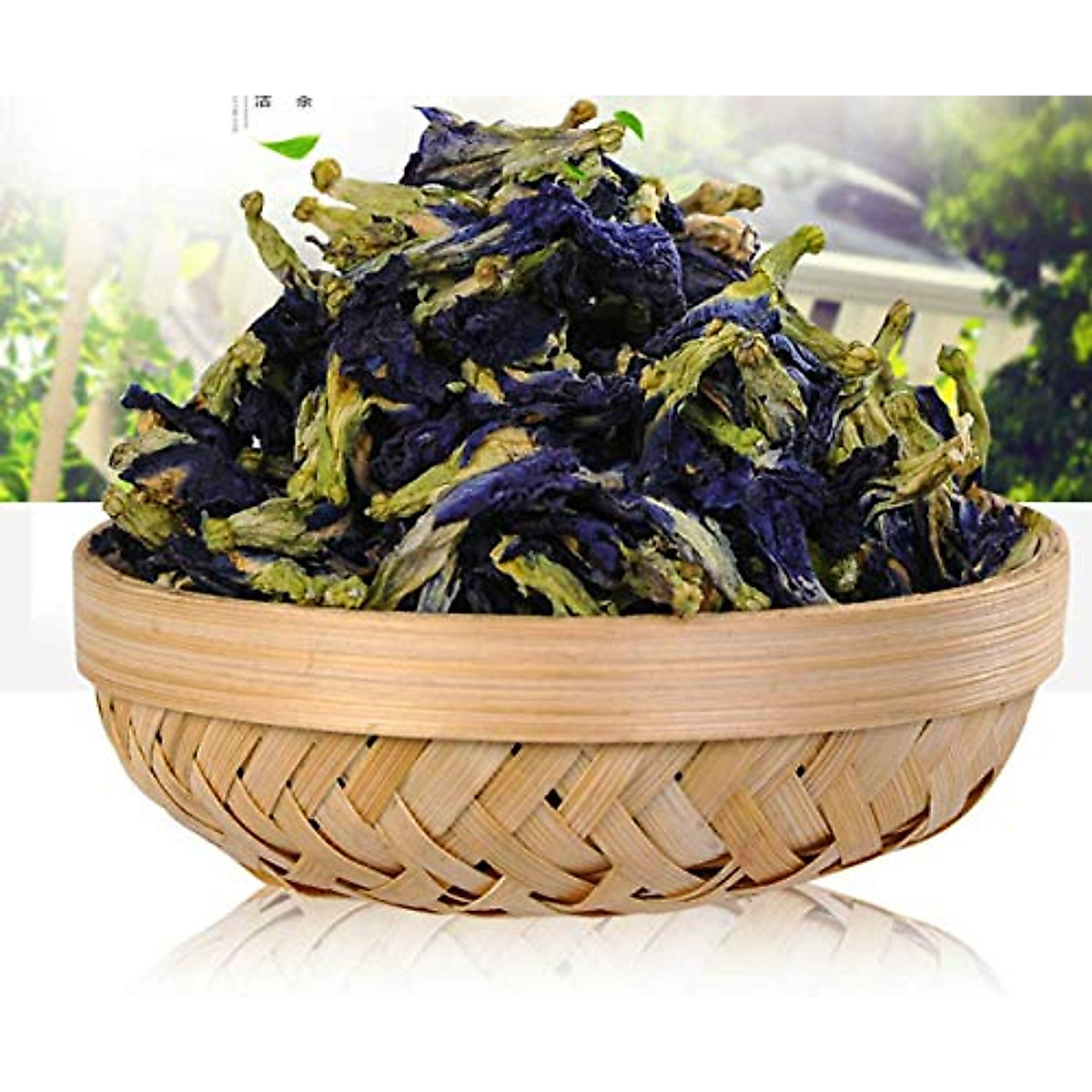 500 Grams (17.6 Oz) Blue Butterfly Pea Flowers, All Natural Dried Butterfly Pea Flower Herbs Herbal Healthy Tea Drink Recipes Natural Food Coloring