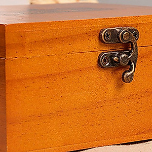 OLizee® Portable Wooden Sewing Kit Case Organizer Box Set for Home Travel, with Thread/Needles/Tape Measure/Scissors/Thimble and Other Accessories