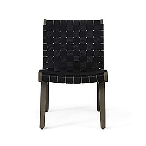 Christopher Knight Home Charlotter Outdoor Lounge Chair, Black + Gray