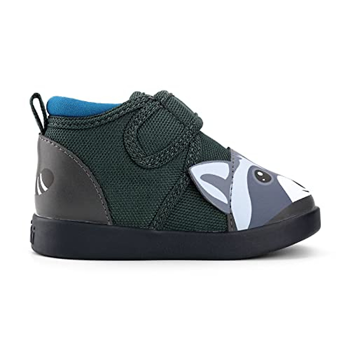 ikiki Squeakerless Shoes for Toddlers/Little Kids (Raccoon, Gray, Size 10)