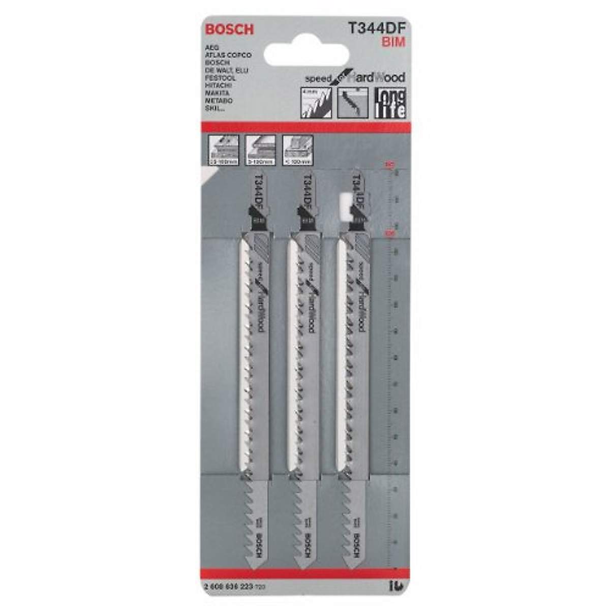 Bosch 2608636223 Jigsaw Blade T344 Df 3 Pcs