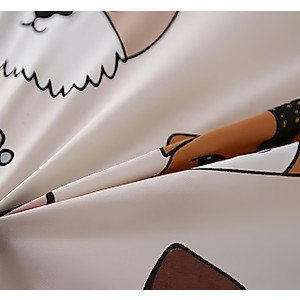 SDY 3PCS Dog Print Pattern Duvet Cover Set Twin, Bed in a Bag Duvet Cover and 2 Pillowcases, Corner Ties and Zipper Closure, Cute Cartoon Puppy Bedroom Decor for Kids, Children, Boys, Girls and Teens