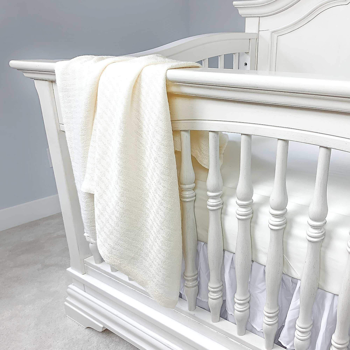 BedVoyage Panda Baby viscose from Bamboo Fitted Crib Sheet Ivory