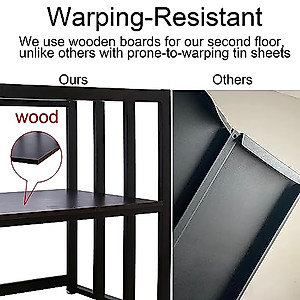 DeaTee Fish Tank Stand 40 Gallon Heavy Duty Thickened Metal Aquarium Stand Aquarium Reptile Breeder Tank Stand Terrarium Stand 36.5 x 18.5 x 29.5, Weight Capacity 700LBS