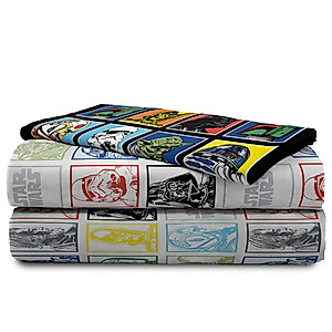 Jay Franco - JF27246EPCD Star Wars Classic Grid 4 Piece Full Sheet Set