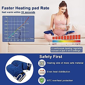 ALDIOUS 2 Pack Electric Hand Warmers for Hand Pain Relief, Heating Pad Wrap for Carpal Tunnel, Tendonitis, Rheumatoid, Osteoarthritis, 86-158℉ Adjustable Temperature, Auto Shut Off