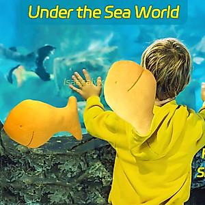 Isaacalyx Fish Chicken Nugget Plush, 13 inch Funny Gifts Gold Soft Fish Chicken Nuggets Pillow for Birthday Gifts, Theme Party Decorations (Fish)