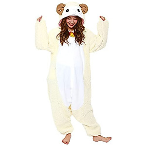 SAZAC Sheep Kigurumi Onesie Jumpsuit Halloween Costume