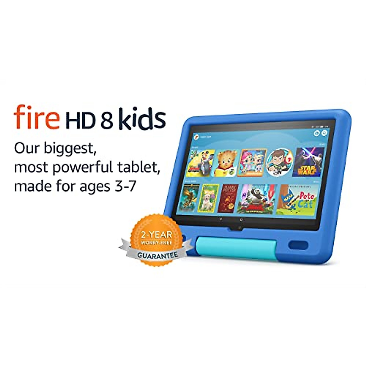 Amazon Fire HD 10 Kids tablet, 10.1", 1080p Full HD, ages 3–7, 32 GB, Sky Blue