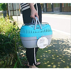 Misyue Big Hamster Cage Portable Carrier Hamster Carry Case Cage (Blue Green Color May ramdom)