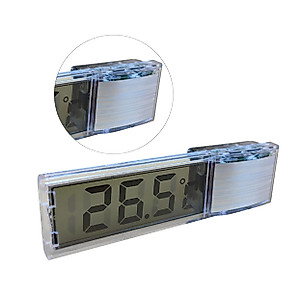 Sosoport 2pcs Aquarium with Sucker Electronic Kits Electronic Tools Ornament Kits Electronic Accessories Digital Aquarium Thermometer Fish Tank Sucker Thermometer Glass Reptile Tank 3D