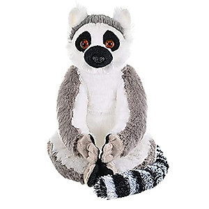 Wild Republic Ring Tailed Lemur Plush, Stuffed Animal, Plush Toy, Gifts for Kids, Cuddlekins 12 Inches