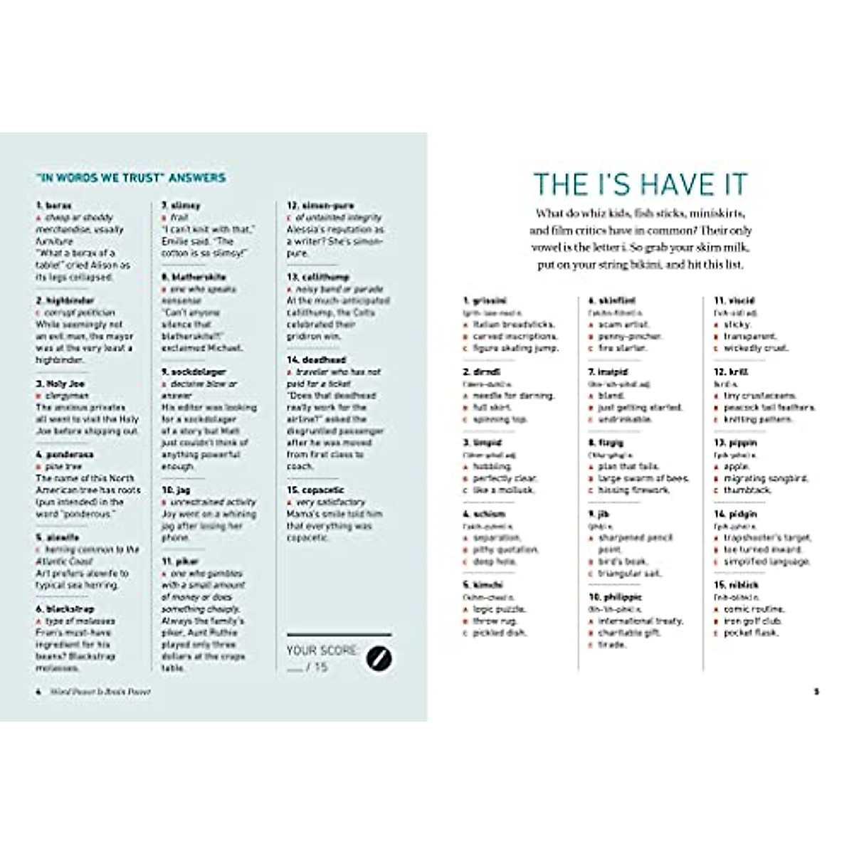 Reader's Digest Word Power Is Brain Power: More Than 100 Quick Quizzes and Fun Facts (Readers Digest Magazine)