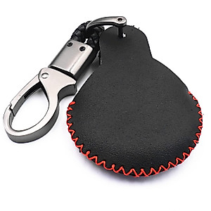 MJKEYAuto Black Leather 4 Buttons Remote Smart Key Fob Cover Case Chain for BMW Mini Cooper Clubman Countryman F54 F55 F56 F57 F60