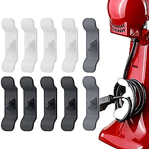 UDYR Cord Organizer for Kitchen Appliances Tidy Wrap Cord Winder Holder Keeper Adhesive Wrapper Stick on Kitchen Appliances or Walls 10 Pack Multicolor