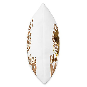 Afrocentric Women Educators Apparel Black Teachers Matter Throw Pillow, 16x16, Multicolor