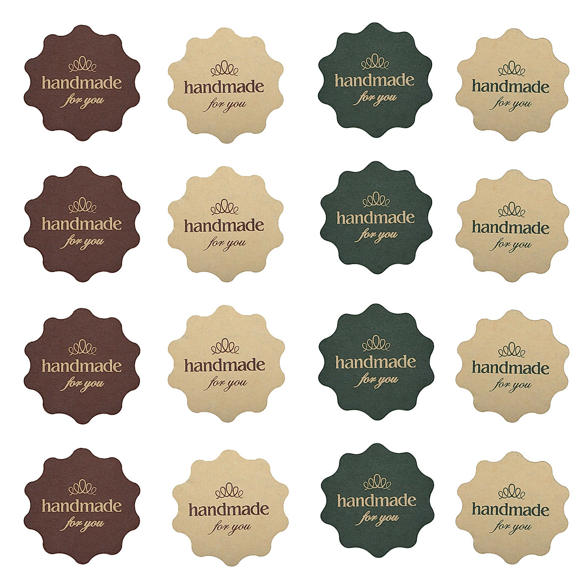 IMagicoo 480 Lovely Cute Handmade Label Seal Sticker Handmade Bakery Decorative Sticker (Style-2)