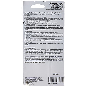 Permatex 81160 High-Temp Red RTV Silicone Gasket, 3 oz