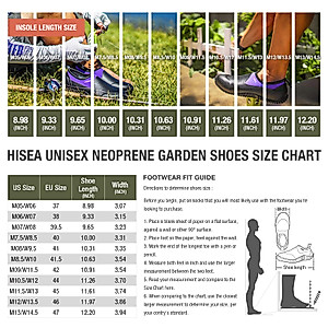 Hisea Unisex Waterproof Garden Shoes Ankle Rain Boots Mud Muck Rubber Slip-On Shoes for Women Men Outdoor Green Size: 11.5 Women/9 Men