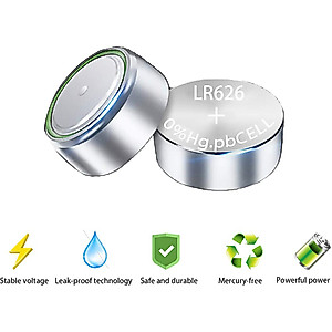 SKOANBE 10Pack SR626SW 377 LR626 AG4 1.5V Watch Battery