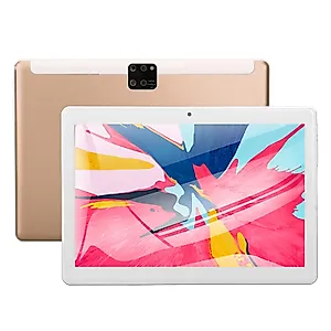 ASHATA M30 Pro 10 inch Tablet for Android 10, 6GB RAM 128GB ROM, 8MP 16MP Camera, 10 Cores, 2.4G 5G WiFi, Anti Blue Light, Talkable Tablet for Kids, 8800mAh, Gold