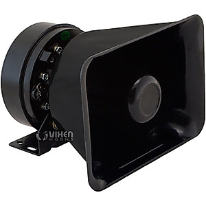 Vixen Horns Loud 100W Alarm Siren/PA/Public Address Speaker Black VXS9118