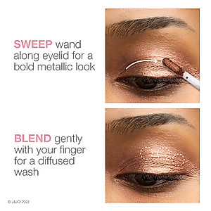 Neutrogena Sensitive Skin Eyeshadow + Primer, a Longwearing, 2-in-1 Metallic Eyeshadow for Sensitive Skin with Pro-Vitamin B5, Lightweight Cream-to-Powder Formula, Soft Pearl, 0.22 oz