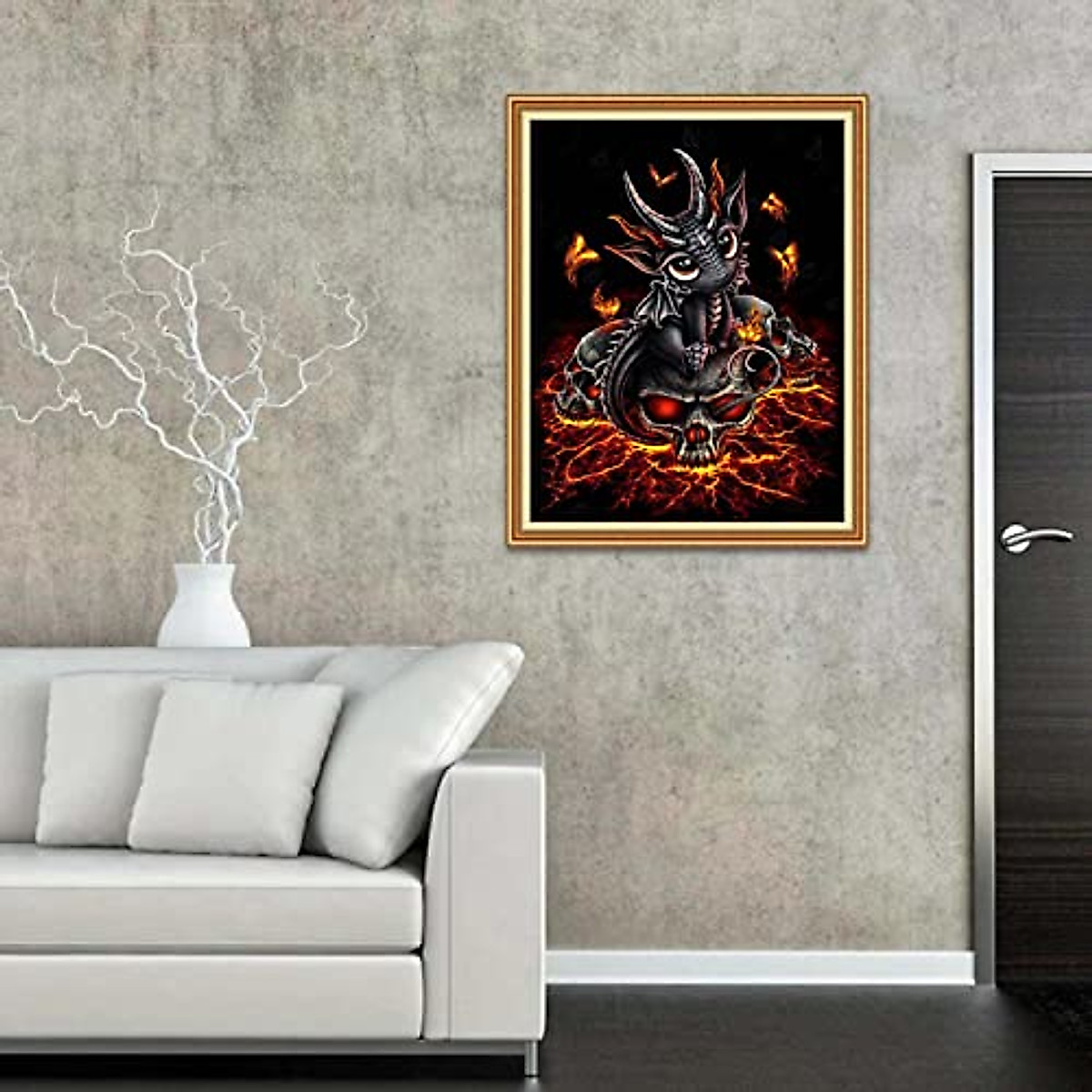 Diamond Painting Kits,Diamond Art Kit for Adults,5D Round Diamond Painting Kit Full Drill for Gift,Wall Décor