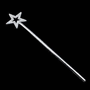 AKOAK Star Wand,13 Inches Silver Fairy Princess Angel Wand