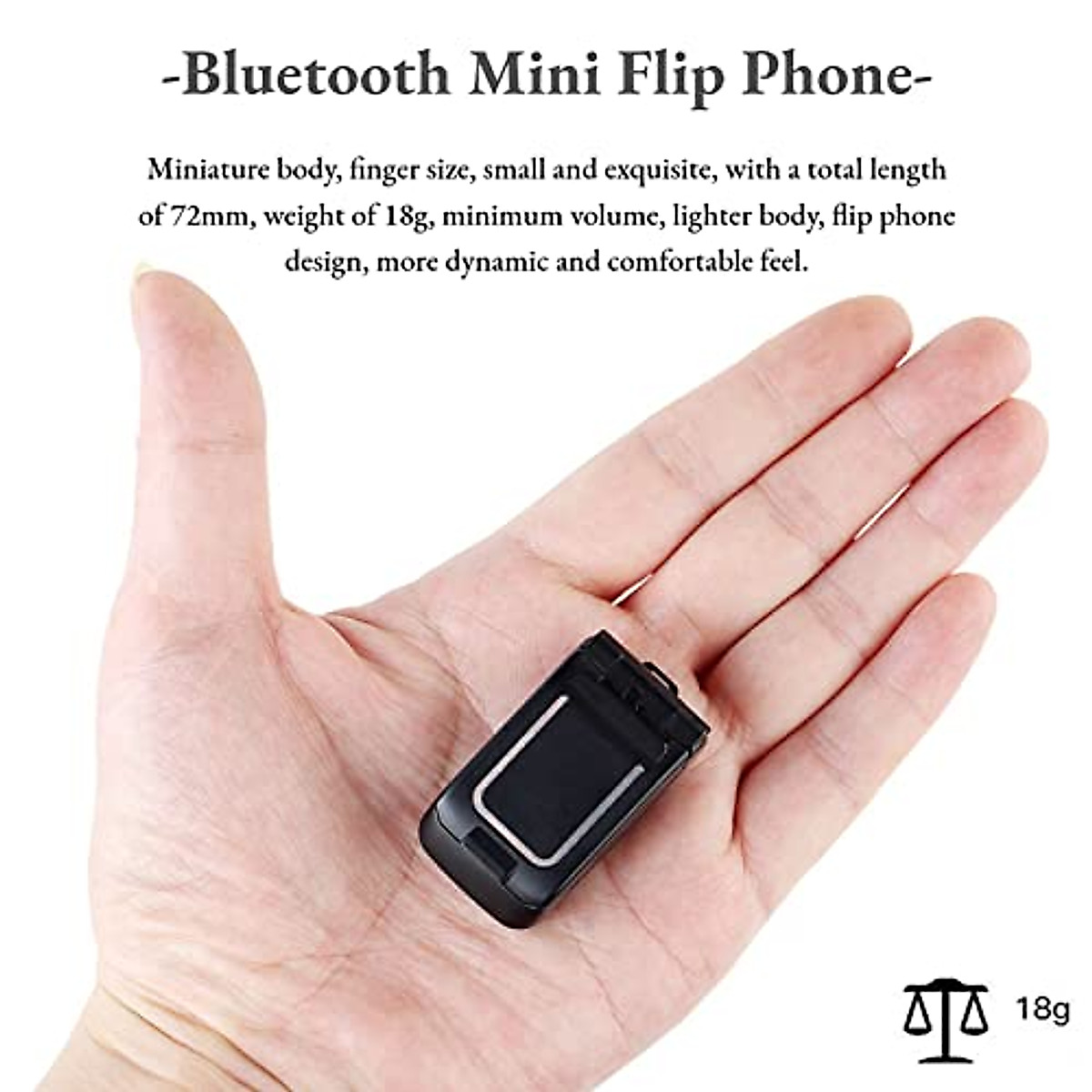 Yunseity Unlocked Senior Flip Cell Phone, Big Buttons HD Display Mobile Flip Phone Multifunctional Anti Loss Easy to Use Cell Phone for Seniors Kids Students (White)