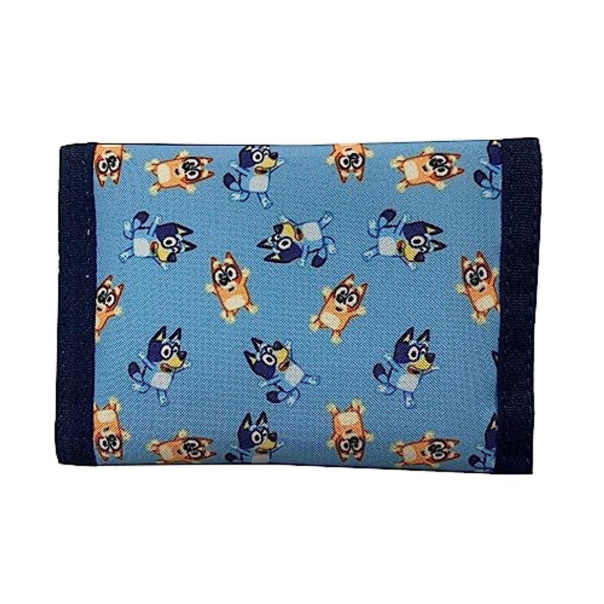 Bluey Kids Wallet with Zipped Coin Compartment & Card and Note Slots, Blue, 13 X 9 X .7cm, Modern