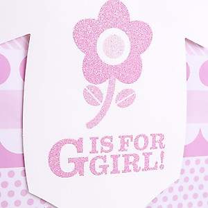 Hallmark Large Baby Gift Bag with Tissue Paper (G is for Girl)