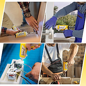 Enventor Cordless Screwdriver Tool Kit, 4V Portable Electric Screwdriver 3.5N.m with 1500 mAh Battery, USB Type-C Charging, 9PCS 1/4" Magnetic Bits Set, Bit Extension Holder, Flexible Shaft, LED Light