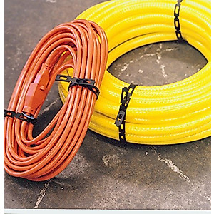 EasyFlex 1100-2 FirmFlex Chain Lock Tree Tie, 100 Foot, Black