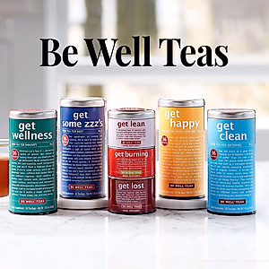 The Republic of Tea Be Well Teas No. 3, Get Charged Herbal Tea For Energy, Refill Pack of 250 Tea Bags