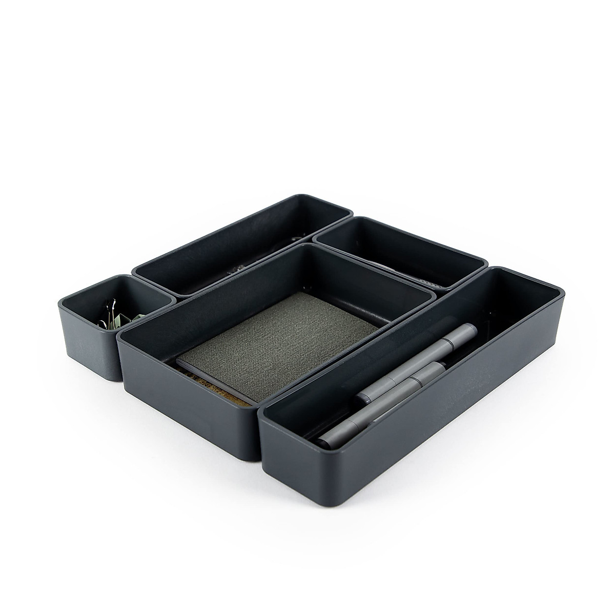 Three by Three Seattle Bamboo Fiber Stacking Organizing Bins: Eco-Friendly, Stylish, and Space-Saving Storage Solution