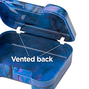 Practicon Easy Open Retainer Cases, Assorted Cosmic Swirl Colors, Bulk Pack of 24