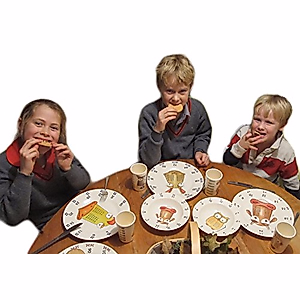 theMultiples Times Table Dinnerware 12-Piece 9 inch Melamine Plate Set