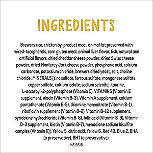 Purina Friskies Made in USA Facilities Cat Treats, Party Mix Cheezy Craze Crunch - 20 oz. Canister