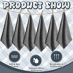 Newwiee 24 Pcs Guinea Pigs Blankets Bunk Pet Microfiber Coral Fleece Cage Liners Absorbent Guinea Pig Bedding Accessories Small Animal Mat Towels for Dog Cat(11.8 x 11.8 Inch,Gray)