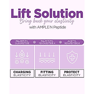 CORÉANA AMPLE:N Peptide Shot Serum - Anti-Aging Face Serum with Peptide Threads to Minimize Wrinkles and Improve Firmness - Peptide Serum to Lift Sagging Skin - Visibly Plump, 3.38 fl. oz.