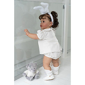 Angelbaby Reborn Reaistic Baby Dolls Sweet 26 inch Real Life Reborn Toddler Girls Soft Newborn Baby Doll Alive Silicone Handmade Bebe Reborns for Boy Girl Toys